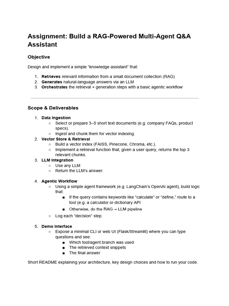 Intern Assignment | PDF