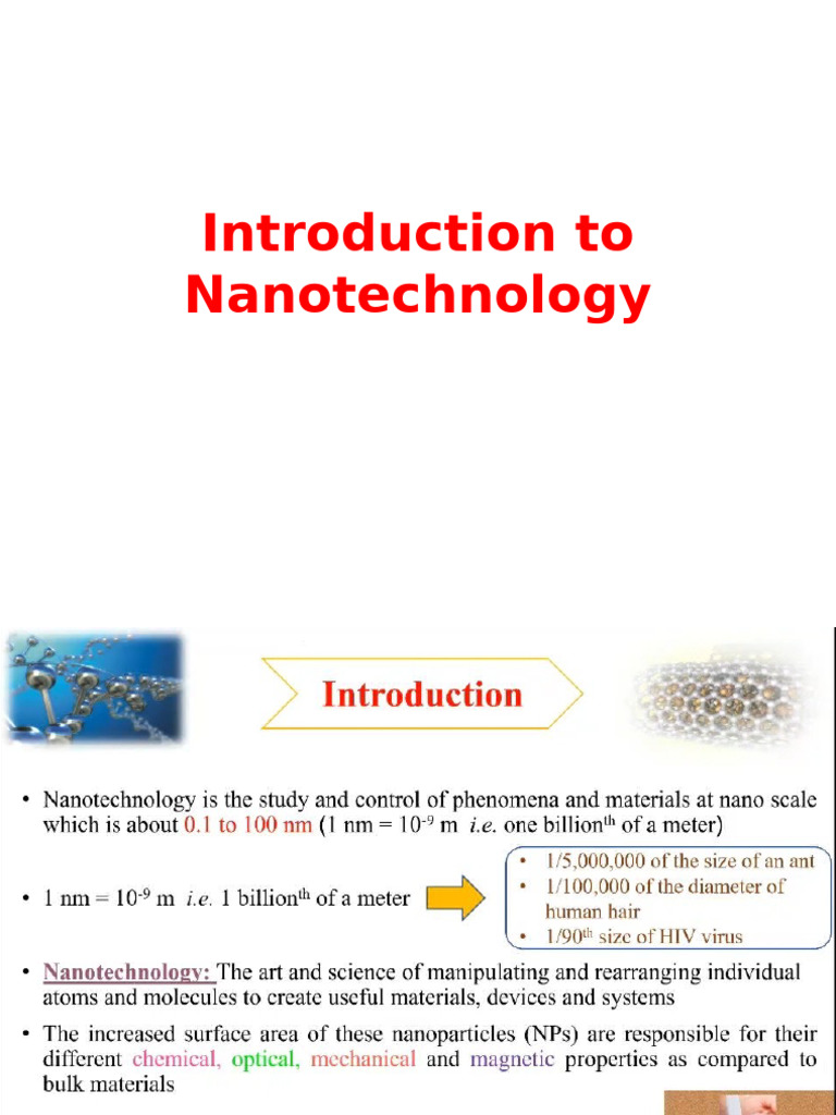 Introduction To Nanotechnology | PDF