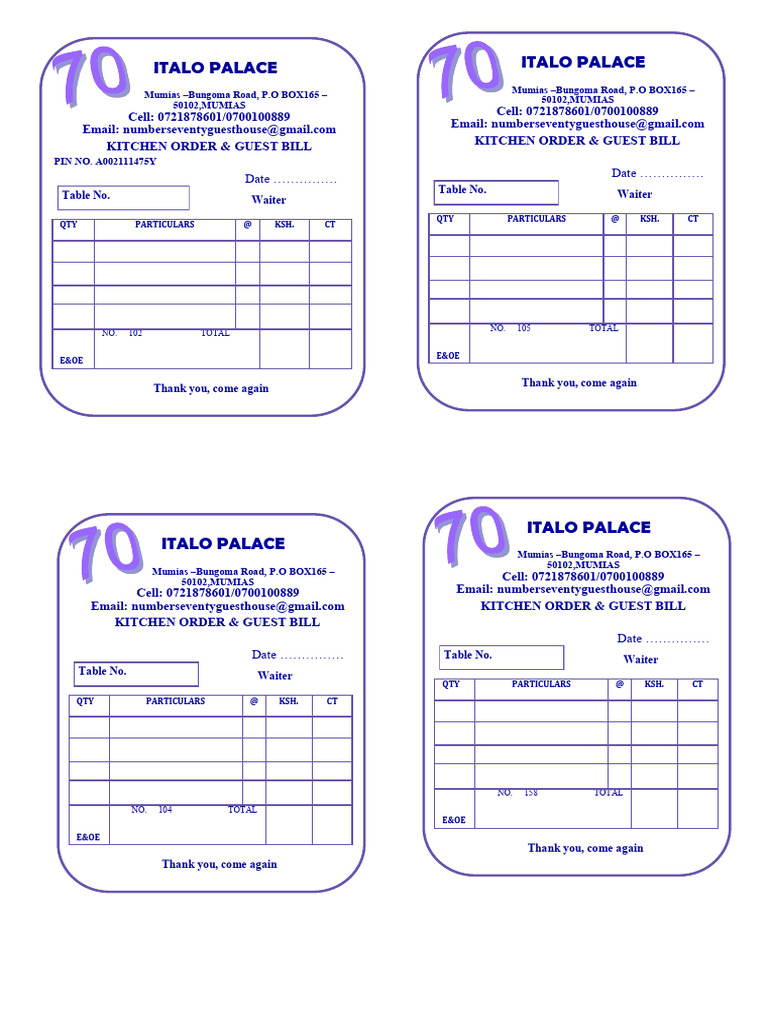 Alvin Reciepts | PDF