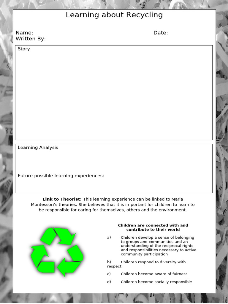 LST Learning About Recycling | PDF