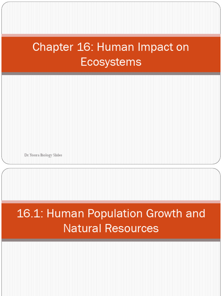 Human Impact on Ecosystems Explained | PDF | Air Pollution | Smog