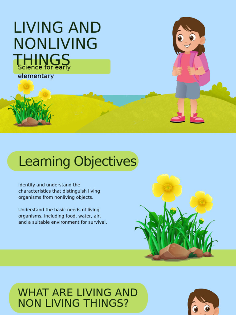 Living vs Non-Living Things Explained | PDF