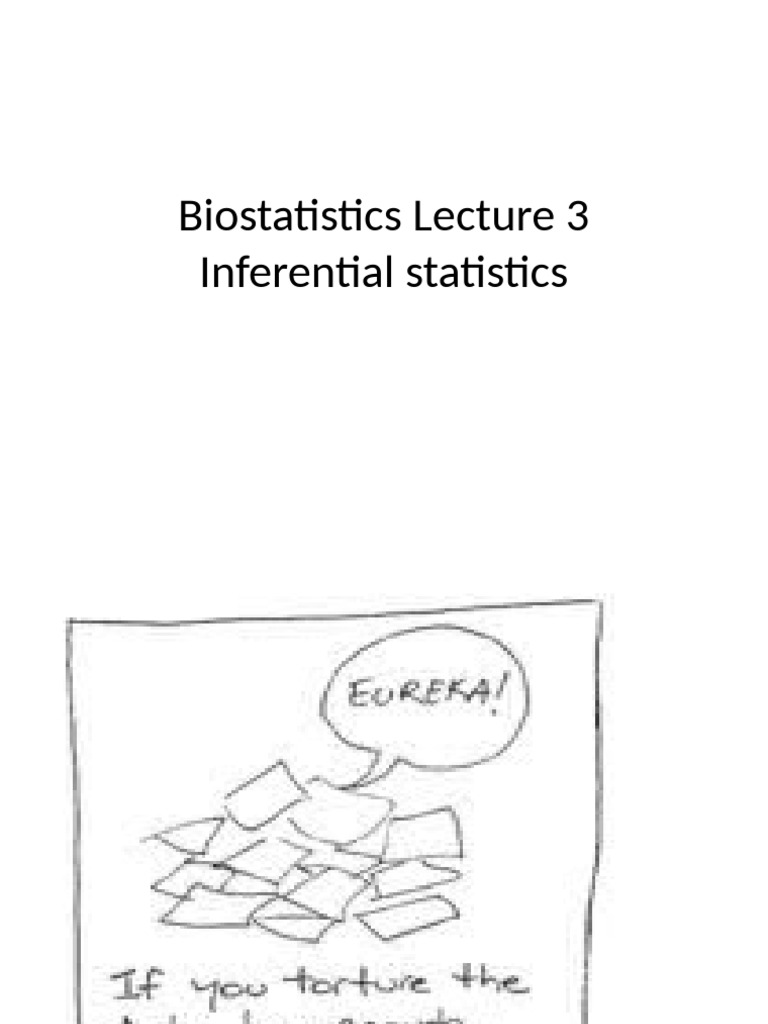 Biostatistics Lecture 3 Inferential Statistics.. | PDF | Statistical Significance | Statistics