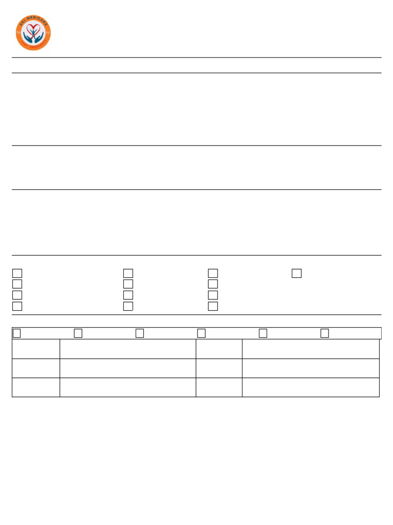 Sri Medicare Hospital: Admission Face Sheet | PDF