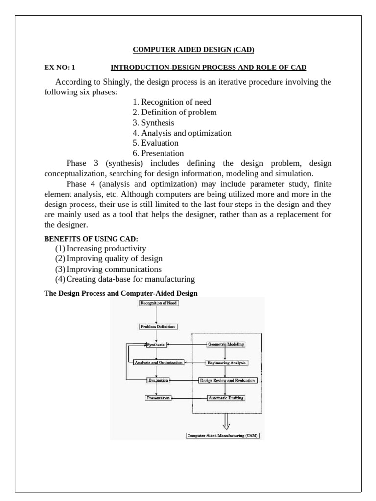 CAD-CAM Lab Manual Me3681 | PDF | Engineering Tolerance | Computer Aided Design