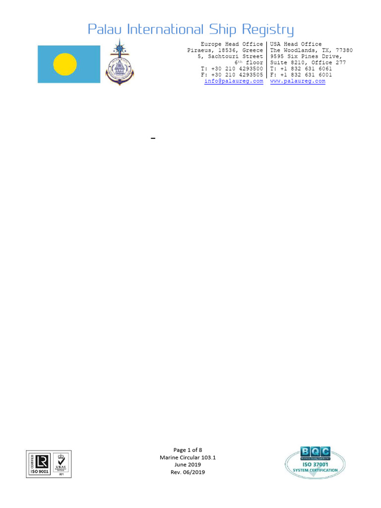 MC 103 1 Bulk Carrier Guidelines On Early Assessment of Hull Damage | PDF | Ships | Shipping