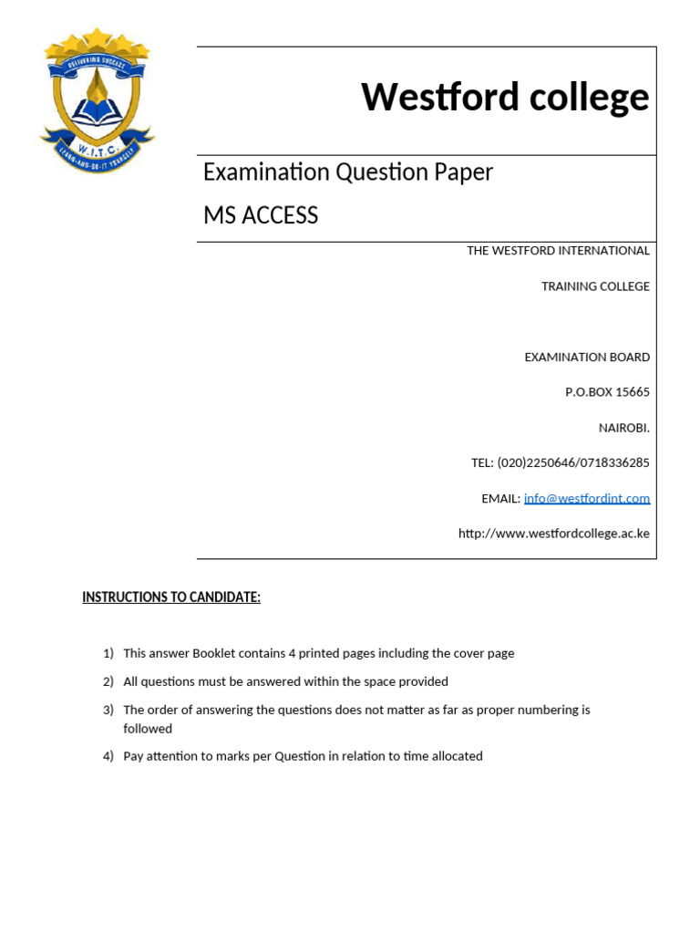 Access Practical | PDF