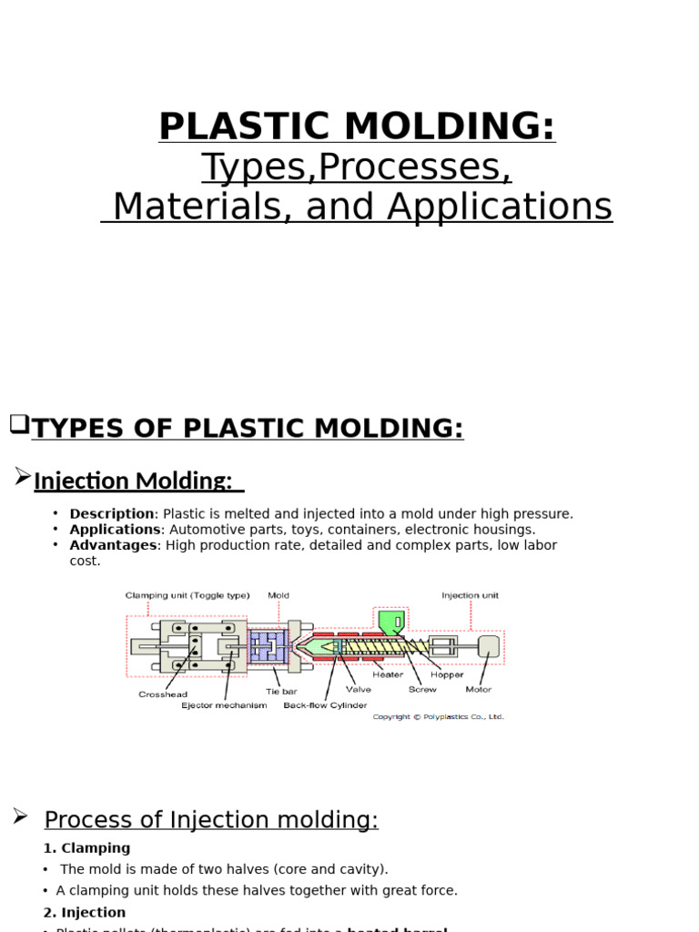 Overview of Plastic Molding Processes | PDF | Plastic | Secondary ...