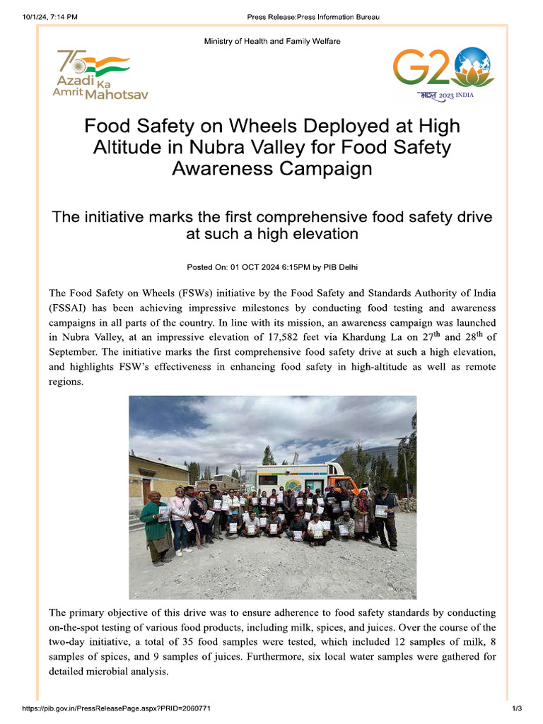 Food Awareness Campaign | PDF
