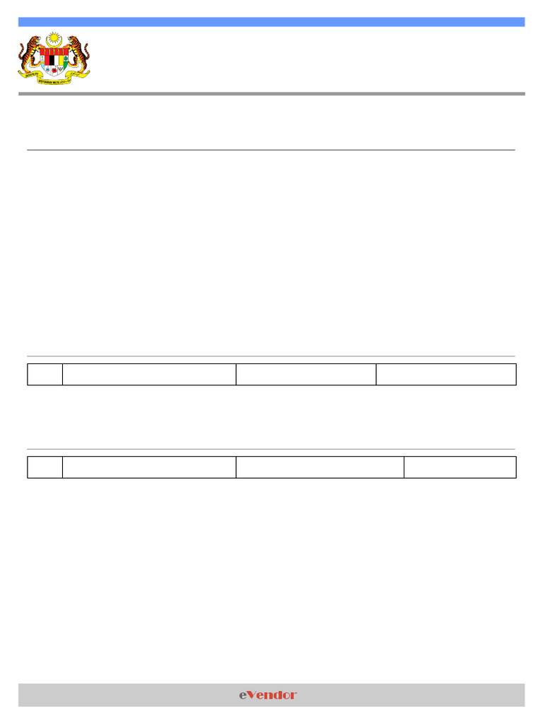 Maklumat Vendor Igfmas | PDF