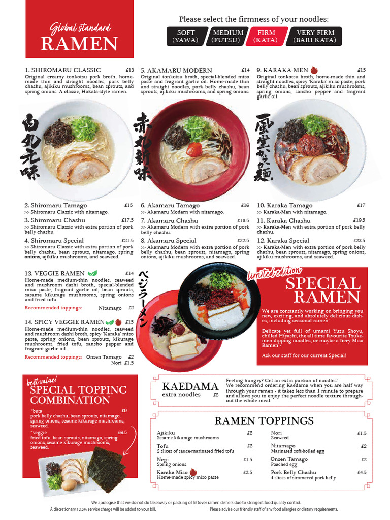 Ippudo CSG Grand Menu 2023 | PDF | Ramen | Japanese Cuisine