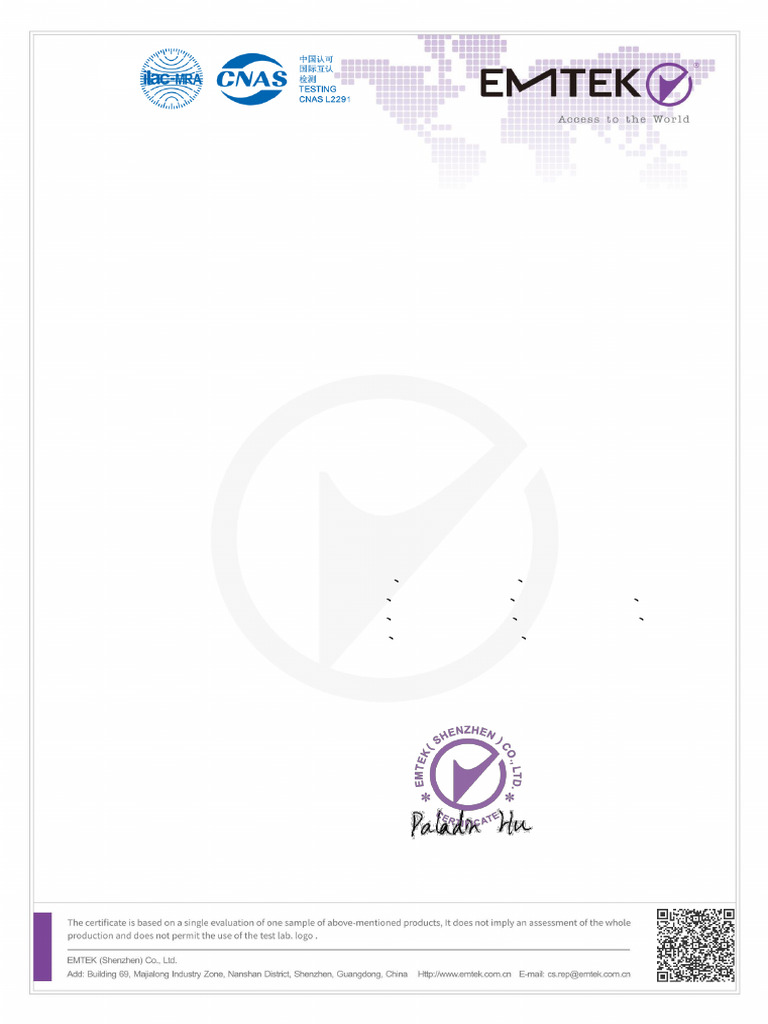 IEC 62109 Compliance Certificate | PDF