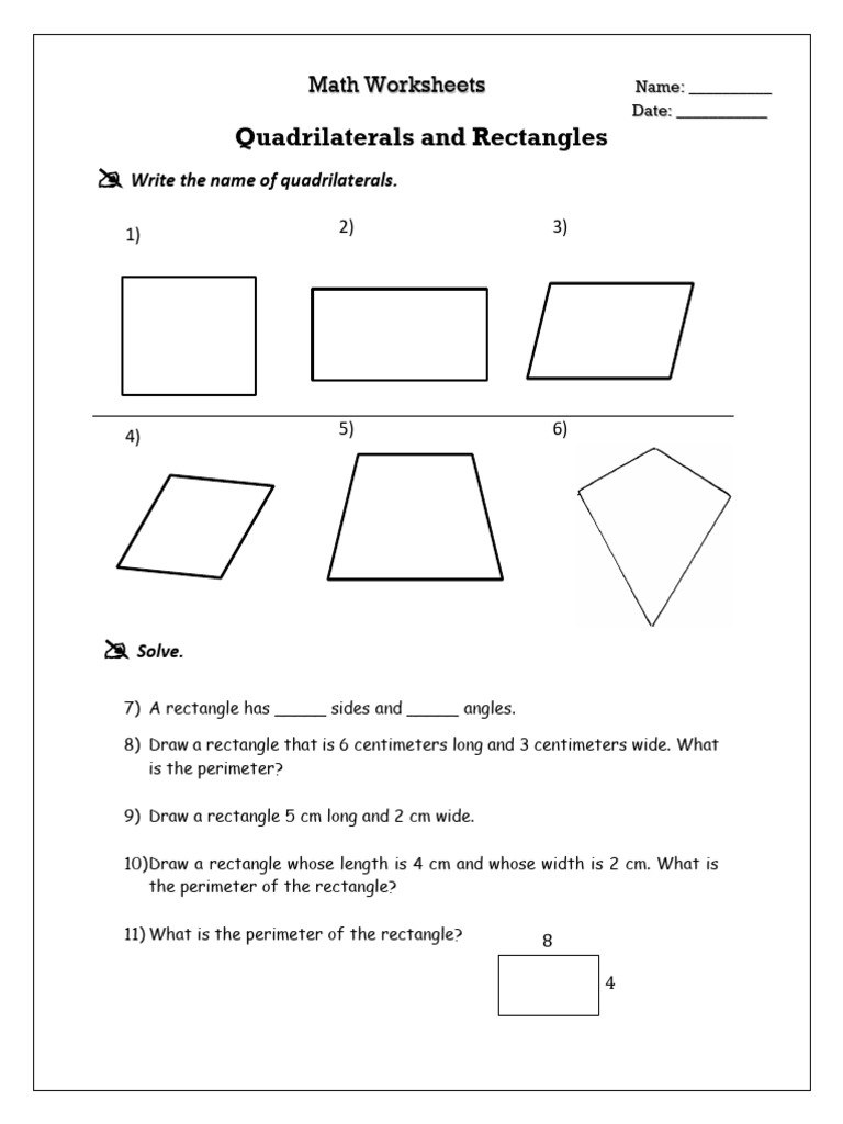 In 4 Quadrilaterals-And-Rectangles WS3 | PDF