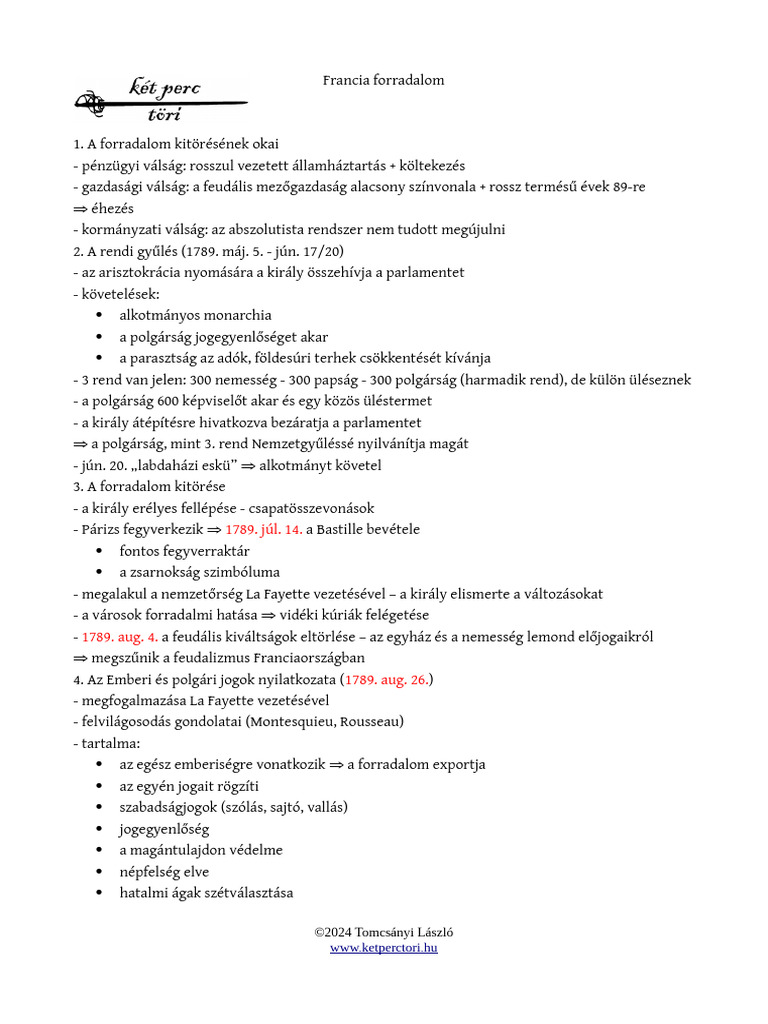 Francia Forradalom | PDF