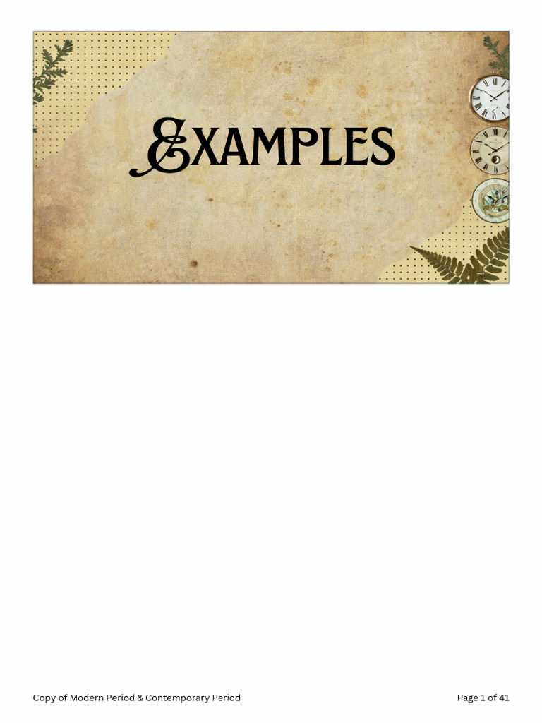 Modern Period & Contemporary Period - 20250702 - 185248 - 0000 | PDF