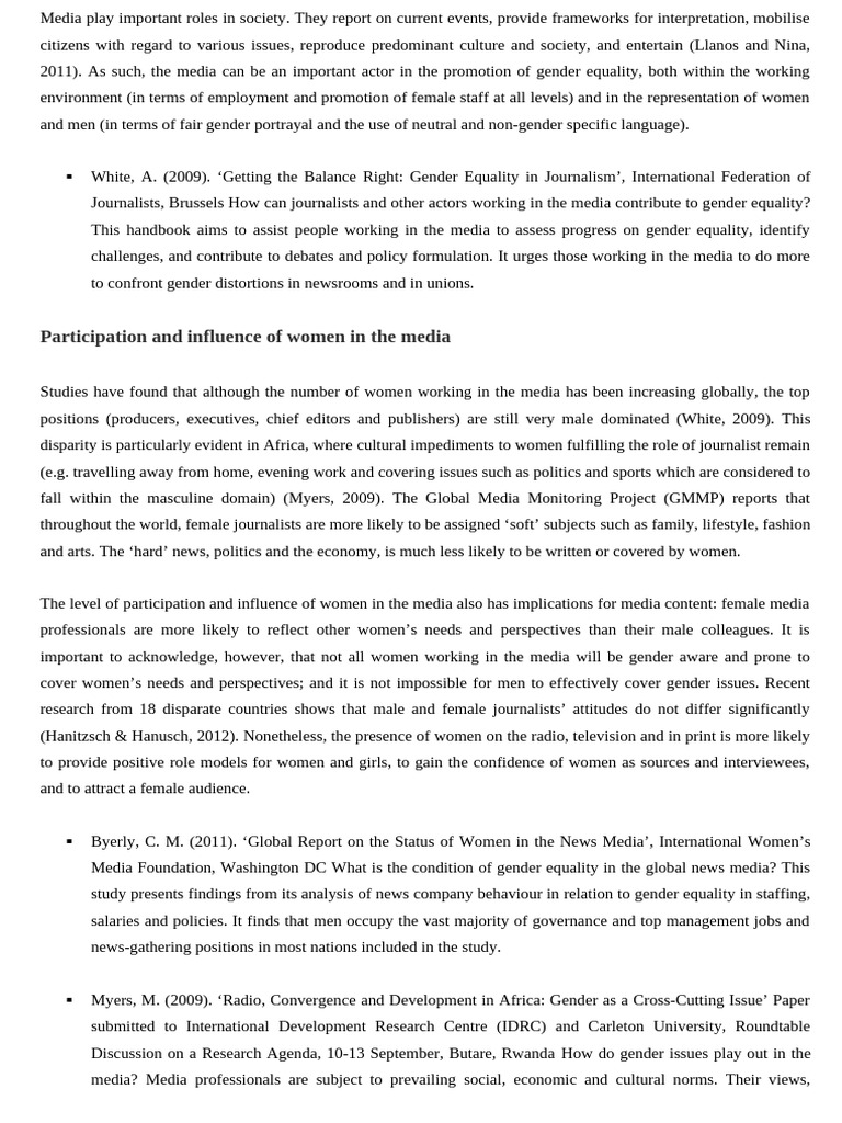 Module3 - Media & Depiction of Gender | PDF | Gender | Gender Studies