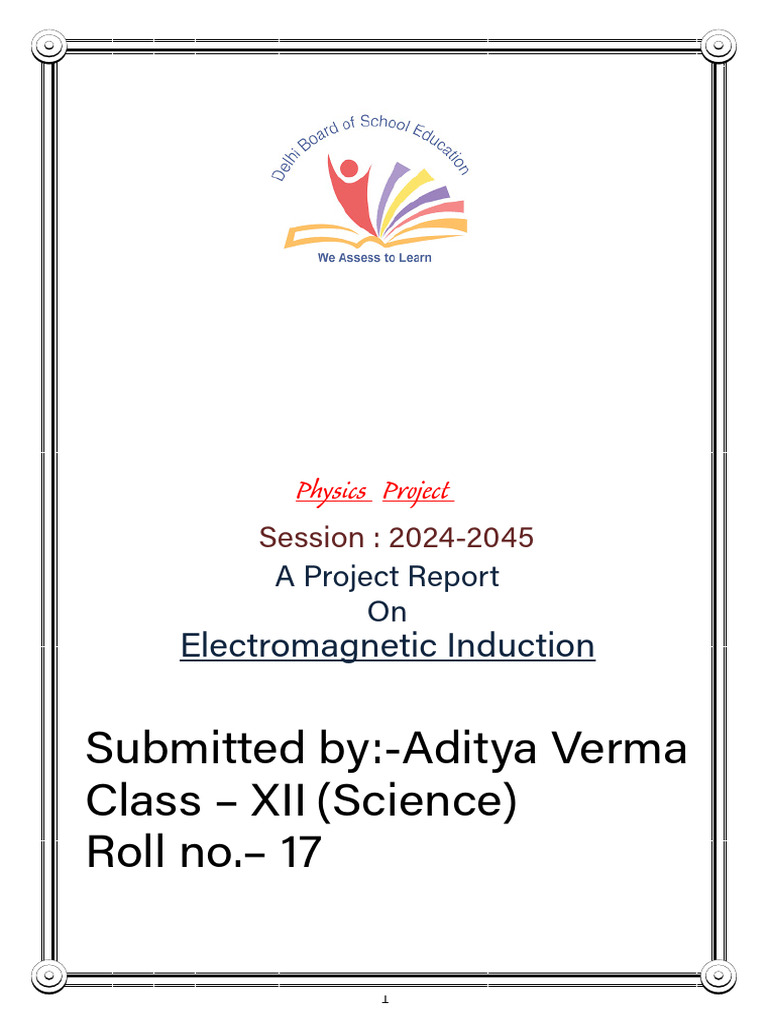 Physics Project Class XII 2021 22 Investigatory Project | PDF ...
