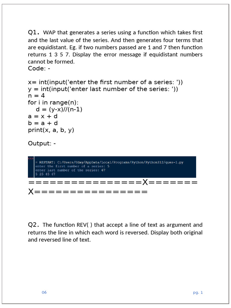 Computer Science Practical File (1) - 1 | PDF | Text File | Comma Separated Values