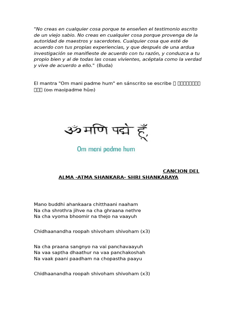 Atma Shankara | PDF | Mantra | Amor