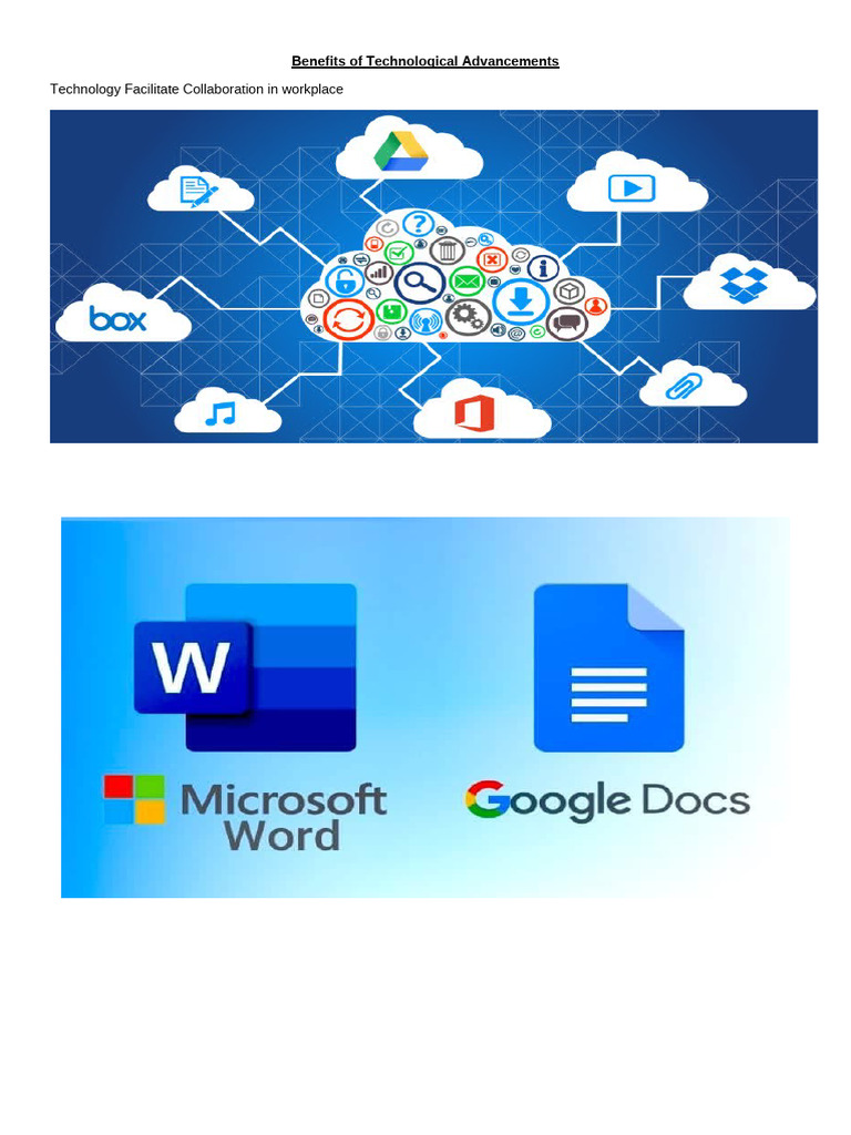 Benefits of Technological Advancements | PDF