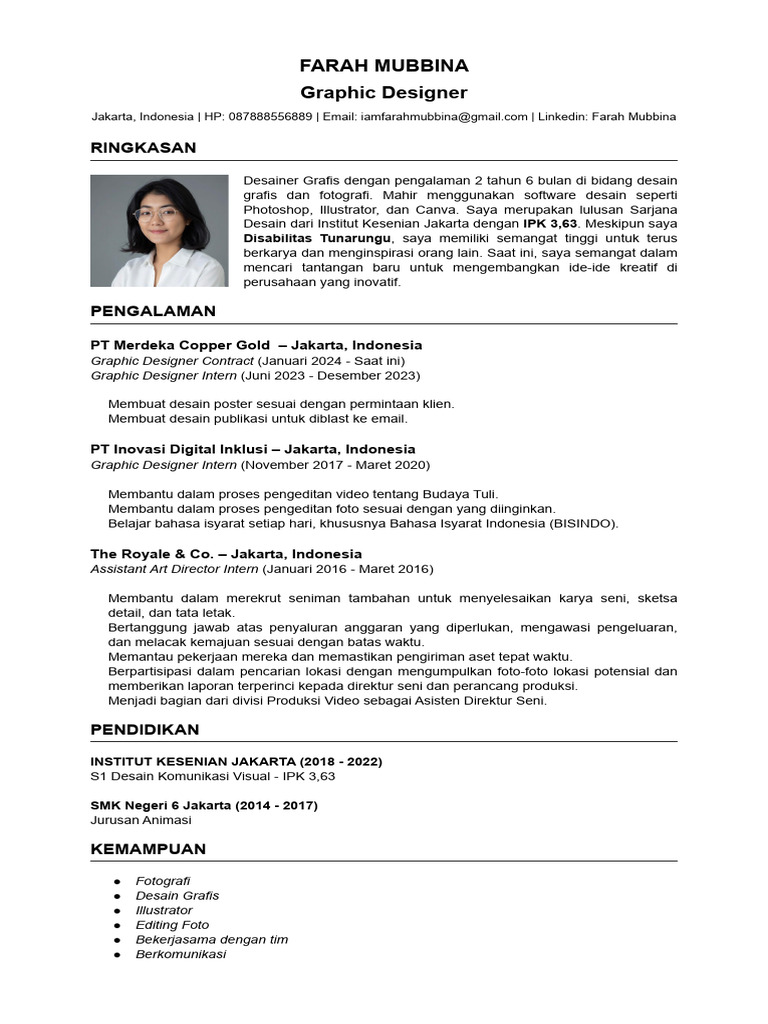 Contoh CV | PDF