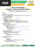 Class10 Geography Chapter1 Notes | PDF