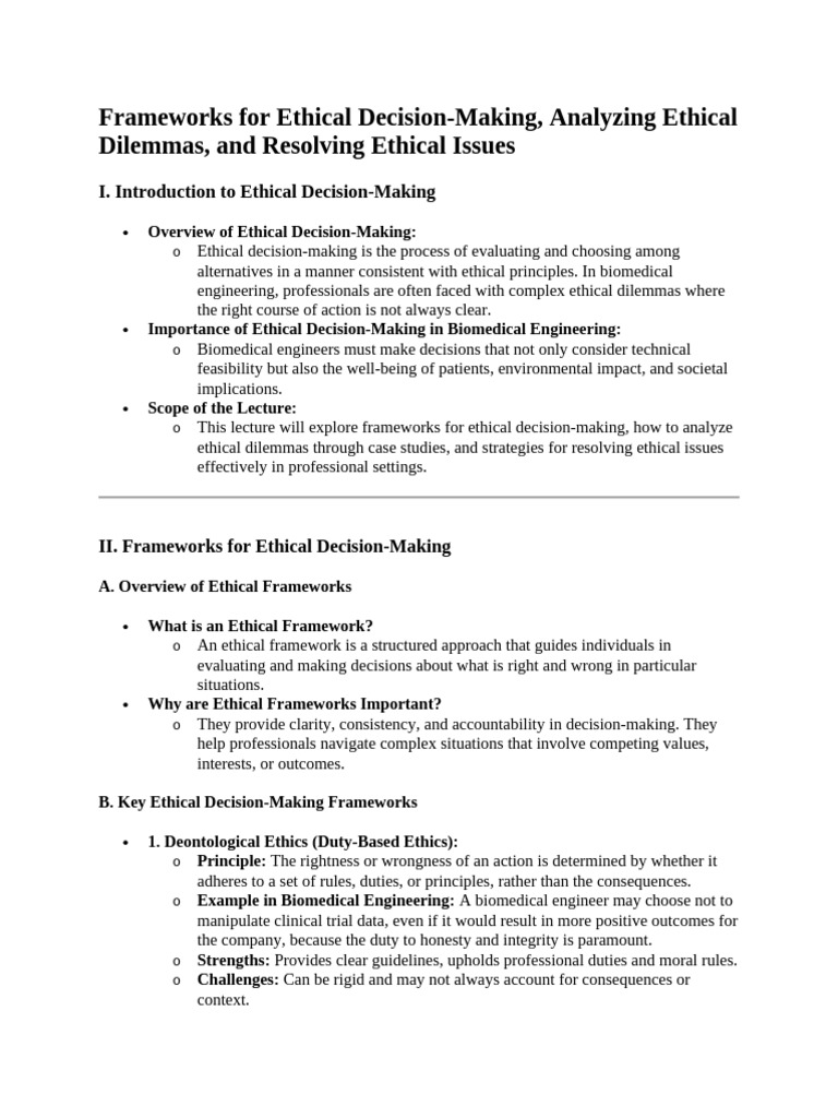 8 - Ethical Decision-Making and Problem Solving | PDF | Decision Making ...