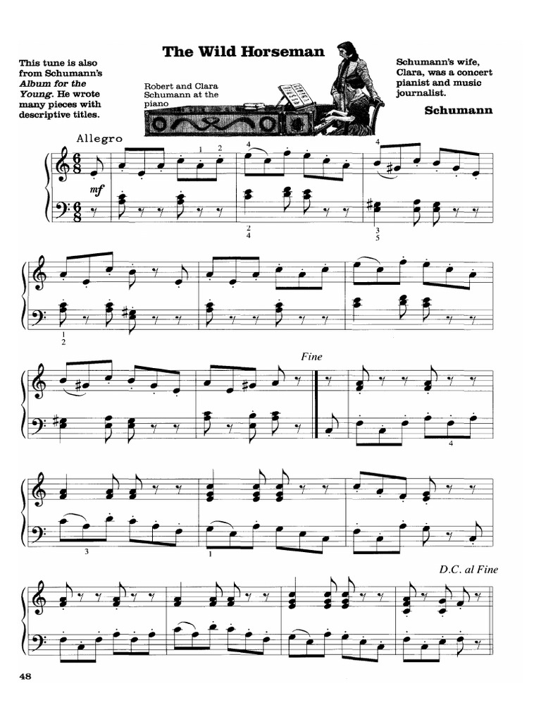 The Wild Horseman (Schumann) | PDF