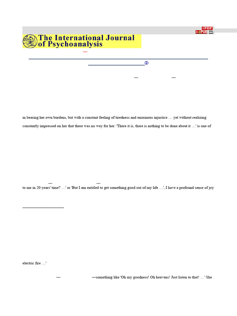 NISSIM - Psychoanalyst in The Mirror | PDF | Psychoanalysis | Sigmund Freud
