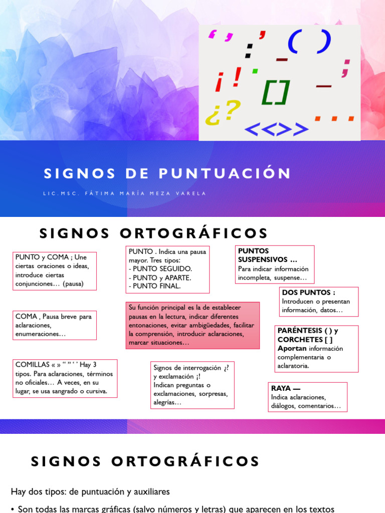 Signos de Puntuación y su Uso | PDF | Puntuación | Escritura