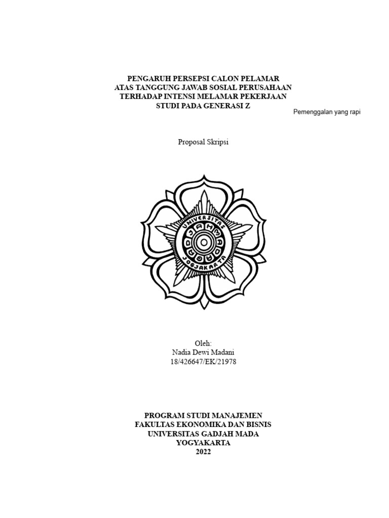 N3 - Proposal Skripsi Bab 1, 2, 3 | PDF