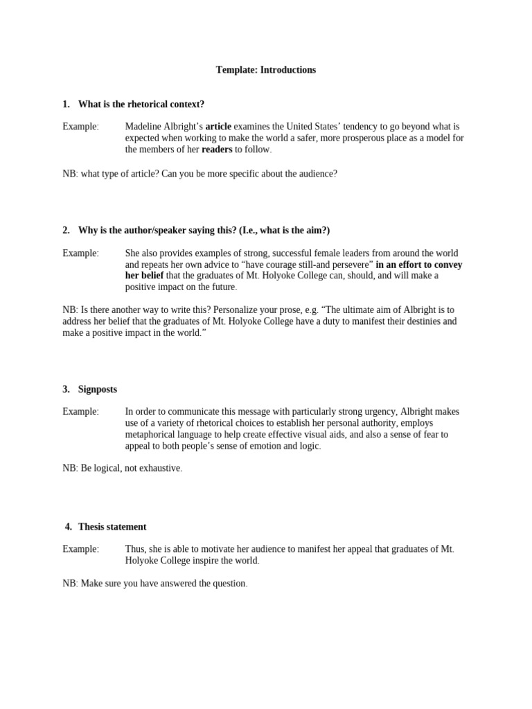 AW - Rhetorical Analysis Template | PDF | Grammar | Human Communication