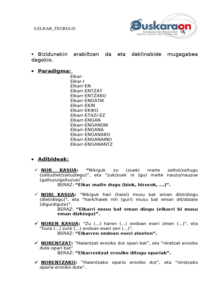 6.elkar Teoria.01 | PDF