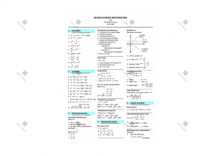 Rumus Matematika | PDF