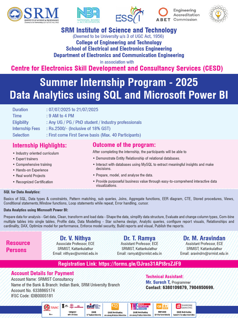 Summer Internship Program - 2025 | PDF | Analytics | Databases
