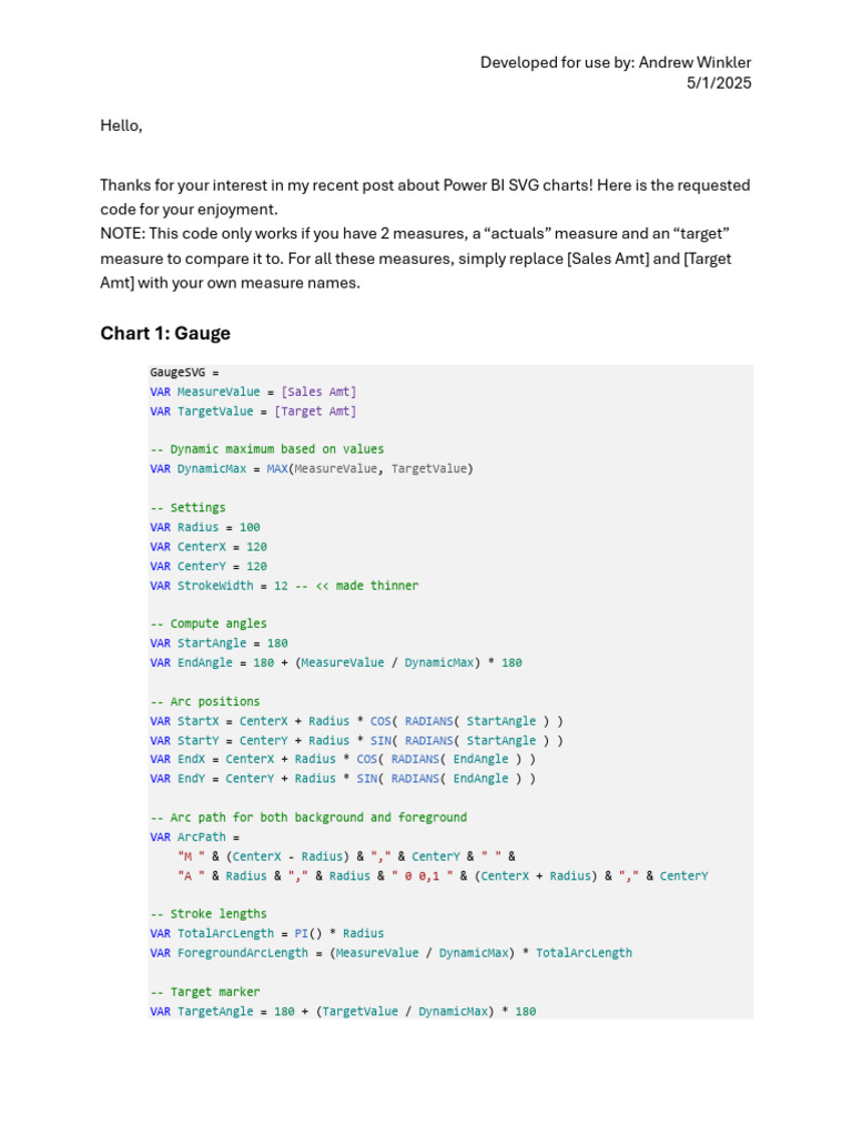 Instructions For SVG KPI Charts | PDF | Computer Graphics