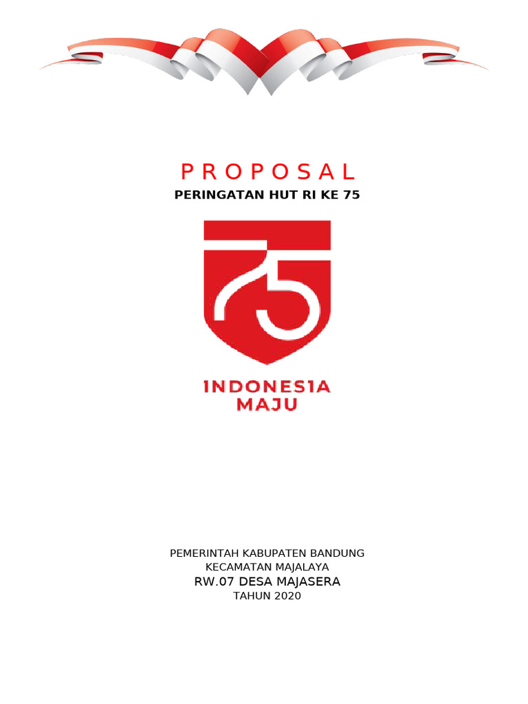 Proposal Bantuan HUT RI ke-75 Majasetra | PDF