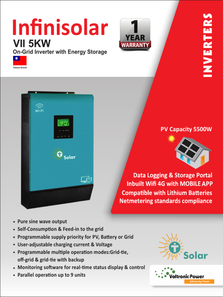 Infini v2 5kw Broucher New | PDF | Power Inverter | Alternating Current