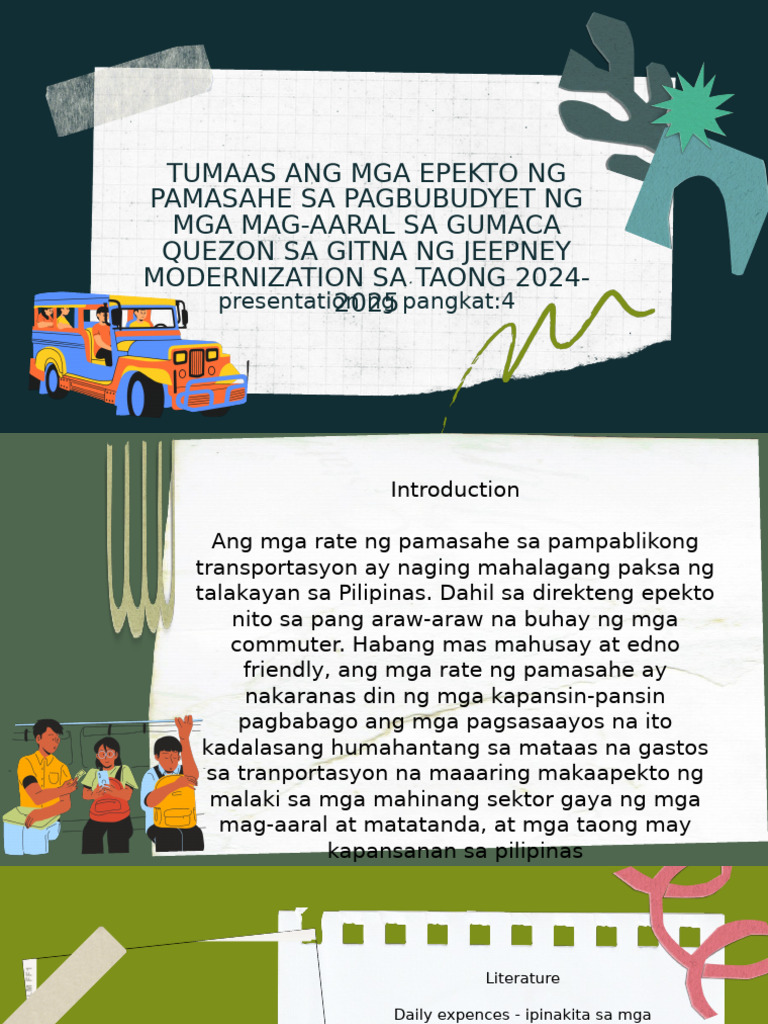 Berde Collage Kasiyahan Mga Update Sa Buhay Masayang Presentasyon ...