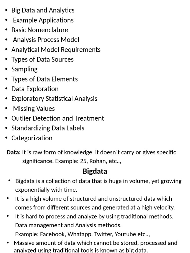 Big Data Analytics (10!06!2025) | PDF | Big Data | Analytics