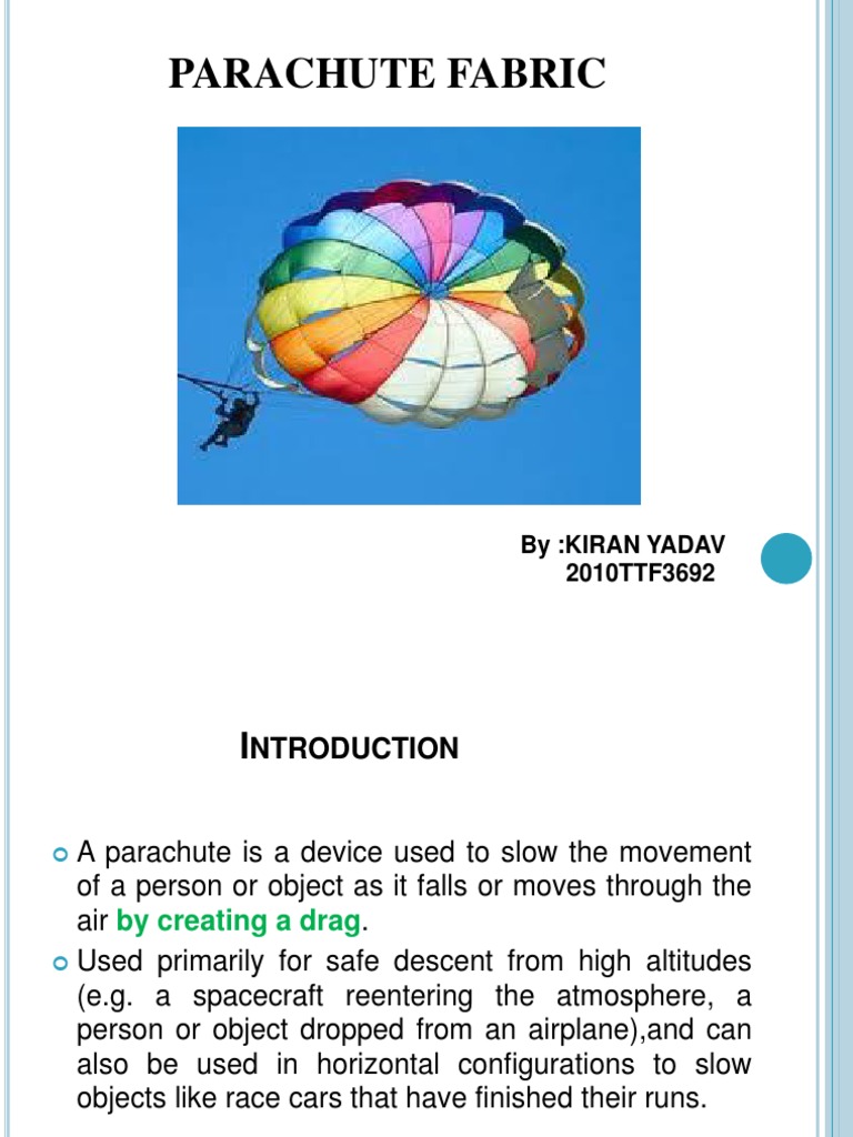 Parachute Fabric: Materials and Properties | PDF | Parachute | Textiles