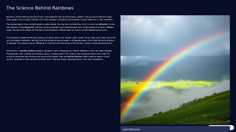 The Physics of Rainbows Explained | PDF