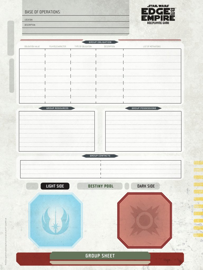 ESSWE02EN DLC - Base of Operations Sheet | PDF