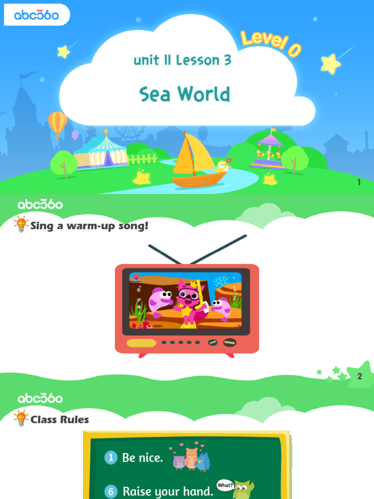 Unit 11 Lesson 3 Sea World | PDF