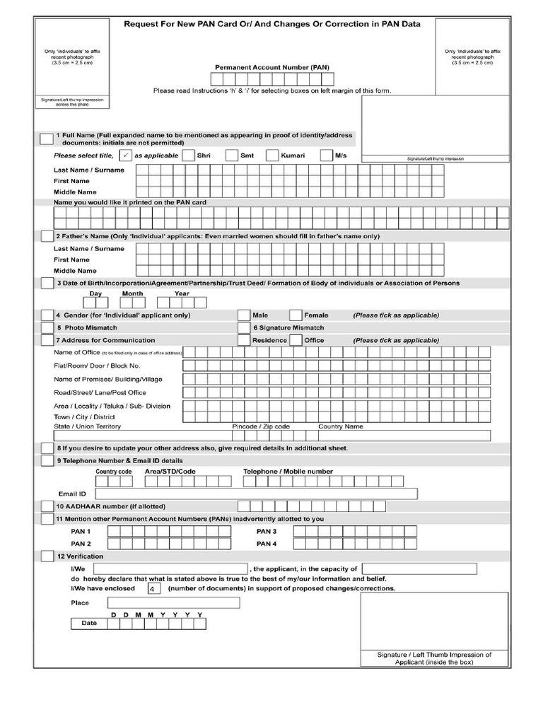 Correction Form | PDF