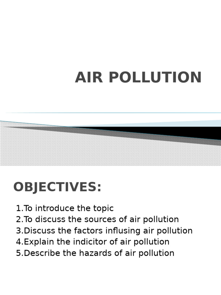 ppt of air pollution | PDF