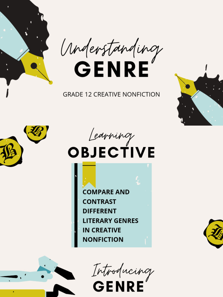 LESSON 2 Understanding Genre | PDF | Essays | Genre