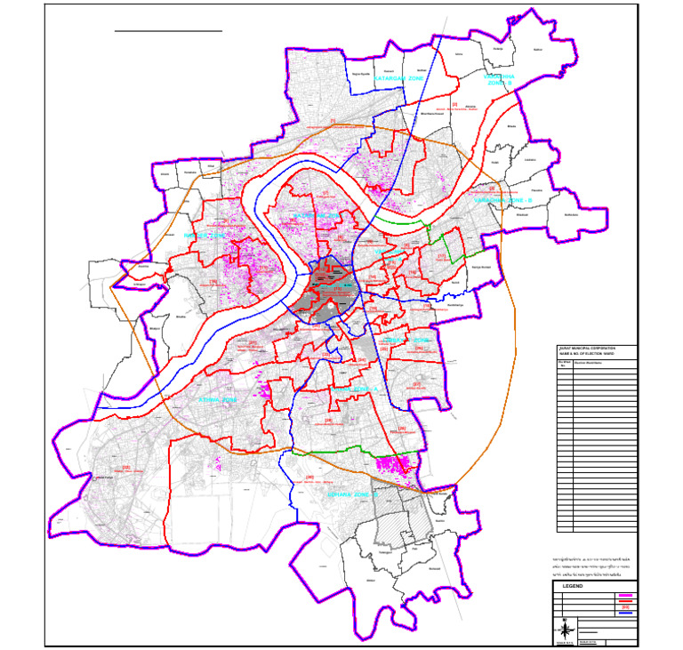 Surat City Election Map Year 2020 | PDF
