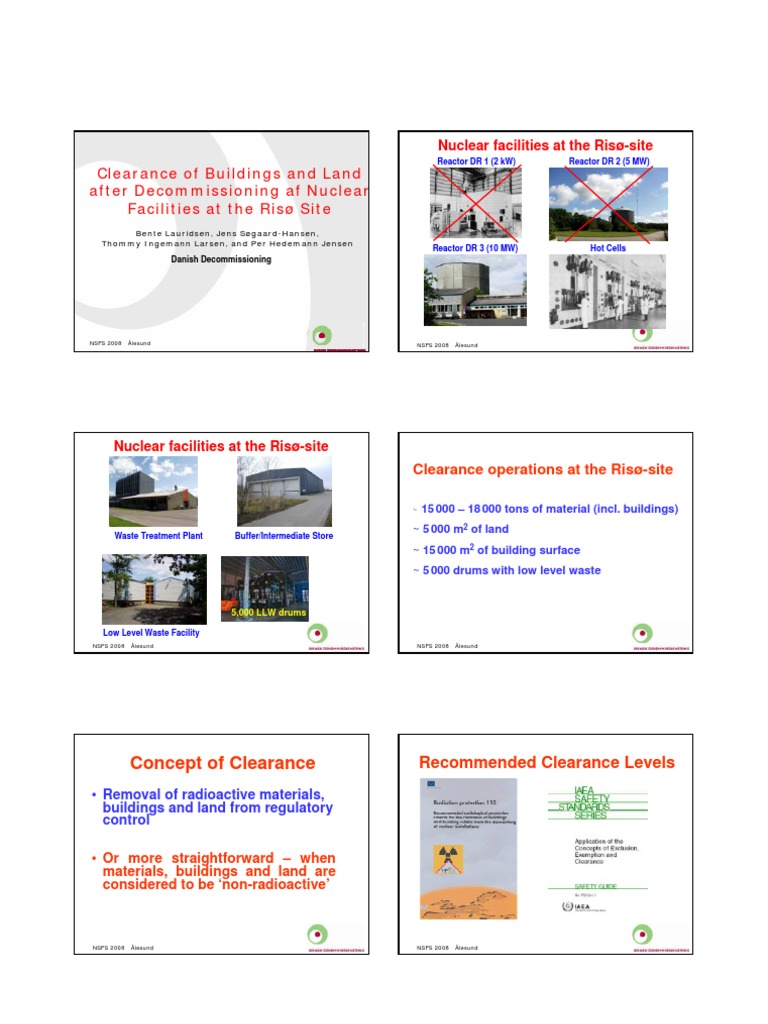 Clearance | PDF | Radioactive Contamination | Nuclear Physics