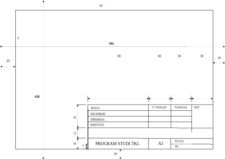 Ukuran Ruang Gambar | PDF